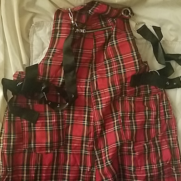 36 Point 5 | Pants & Jumpsuits | Plaid Checkerboard Overalls Jumpsuit ...
